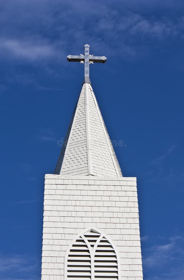 Church steeple cross stock photo. Image of roof, catholicism - 4814396
