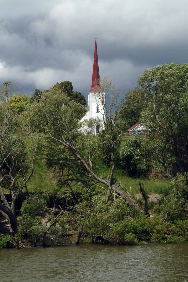 Church Steeple stock image. Image of river, stormy, clouds - 654815