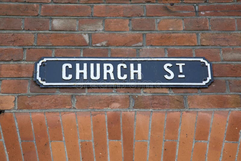 Church Street Sign stock image. Image of road, sign - 191723871
