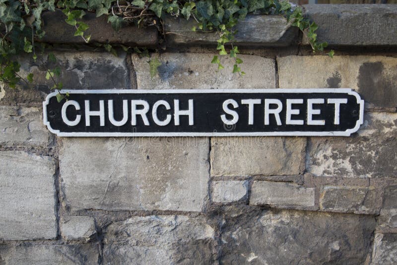 Church Street Sign stock photo. Image of britain, urban - 191723980
