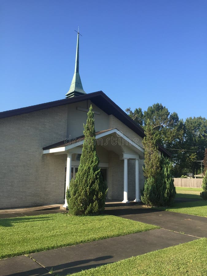 Church on a sunny day stock image. Image of church, grass - 83233581