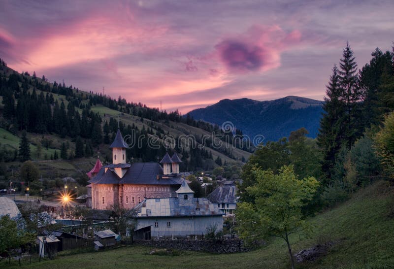 Church at sunset stock image. Image of landscape, straight - 33718065