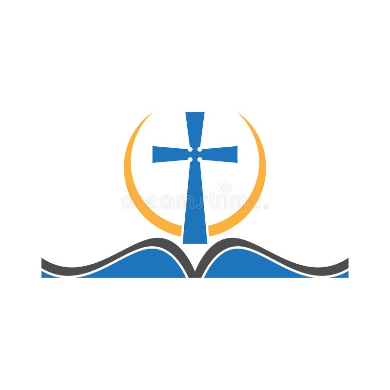 Church symbol logo design stock vector. Illustration of christ - 295025268