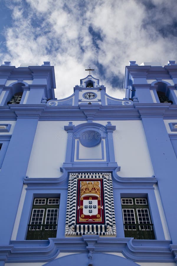 Church on Terceira stock photo. Image of traditional - 10947002