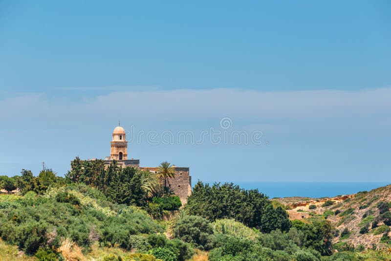 Church of Toplou Monastery, Crete Stock Image - Image of greek ...