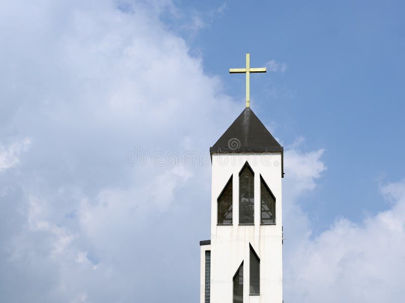 Church tower stock image. Image of chapel, christian, christmas - 695527