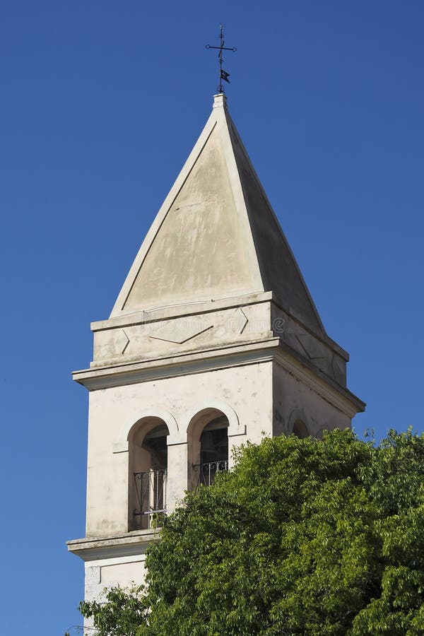 Church tower stock image. Image of scene, landmark, cross - 185294277