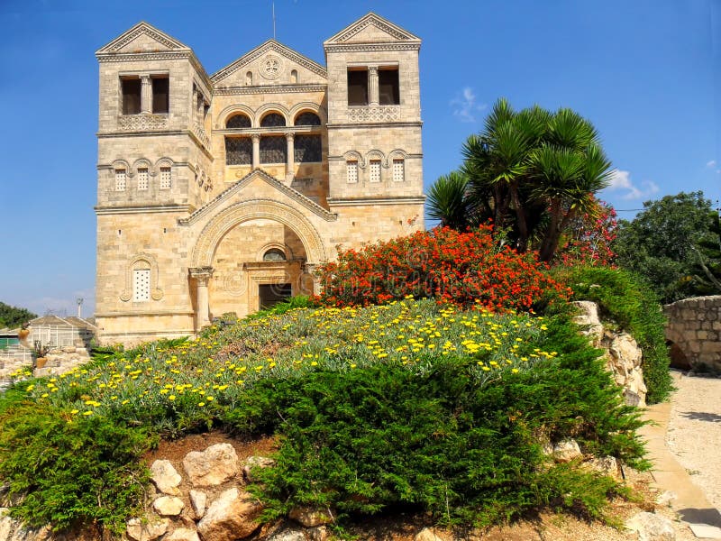 Biblical Place of Israel: Mount Tabor Stock Image - Image of galilee ...