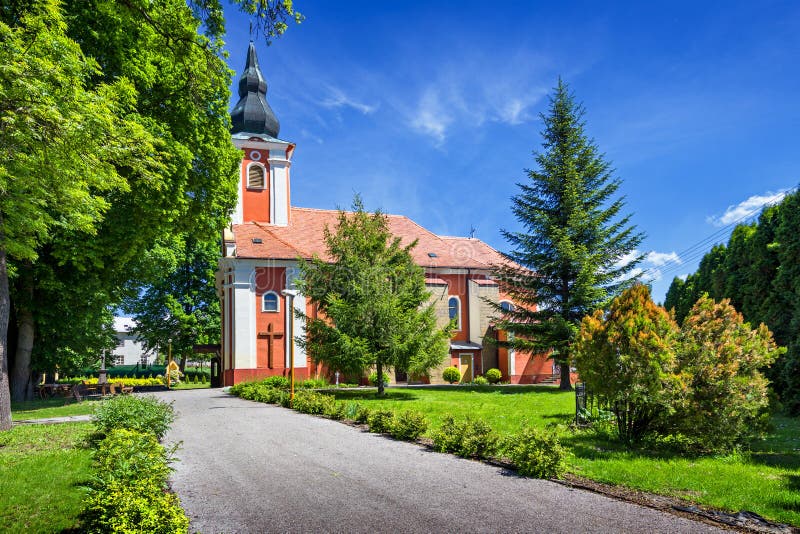Church in Travnica, Slovakia Stock Photo - Image of church, holy: 268027492