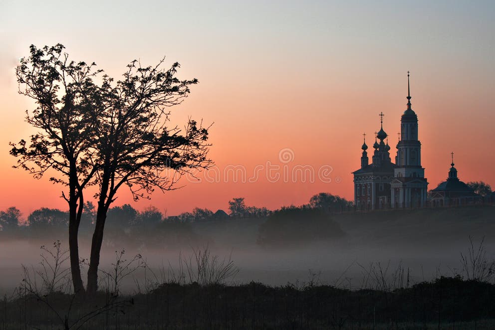 Church and tree stock image. Image of nature, european - 9865801