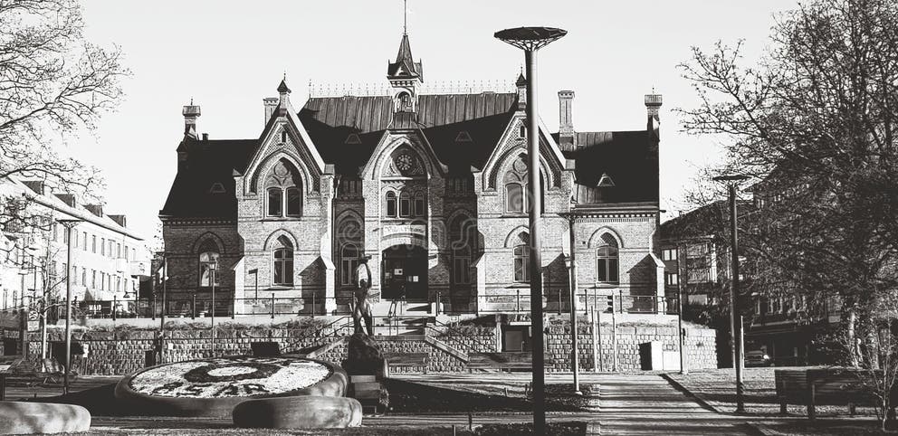 Church in Trollhättan stock image. Image of photograph - 271609315