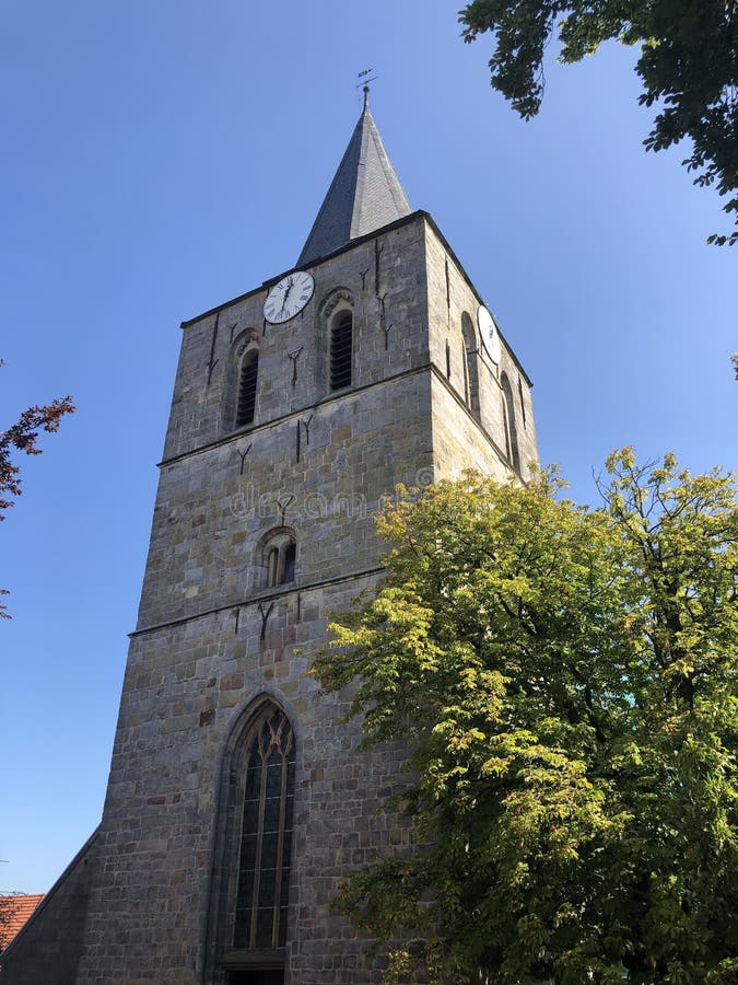 Church in Uelsen stock image. Image of architecture - 186306969