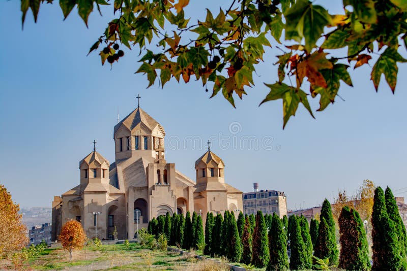 A Church with a Unique Architecture. Beautiful Church Stock Image ...