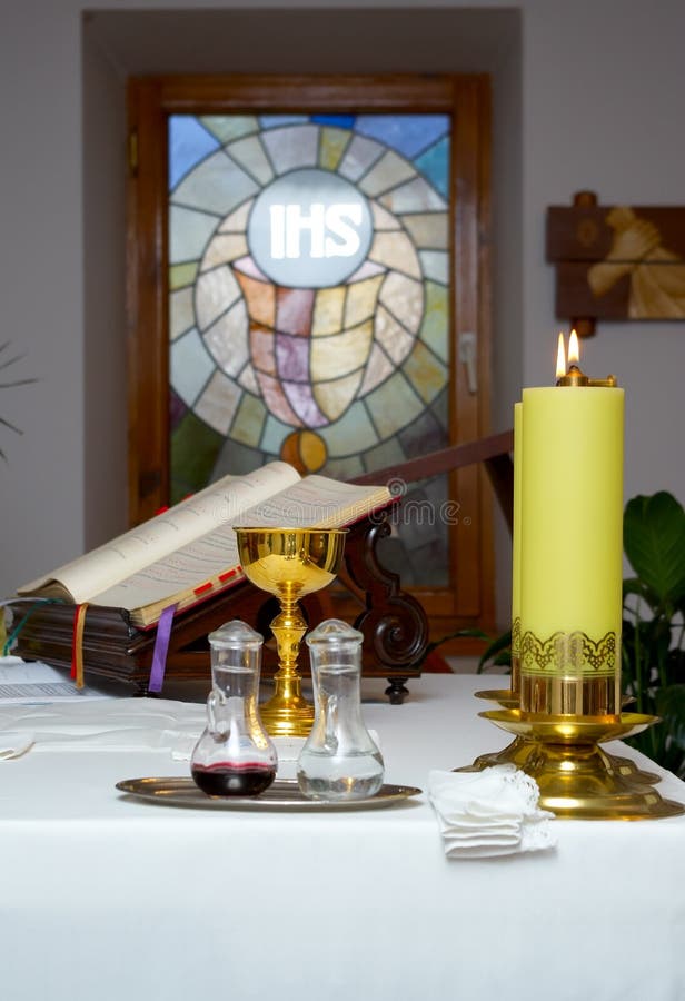 Catholic Mass stock image. Image of decor, hand, altar - 28011389