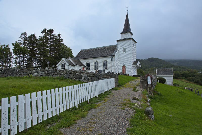 Church in Vangsnes in Norway Stock Image - Image of country, historic ...