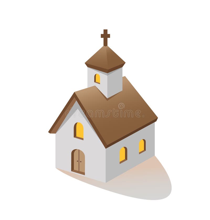 Church Building Isometric Vector Design Illustration Stock Vector ...