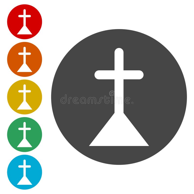 Church Vector Icon, Church Symbol Stock Vector - Illustration of cross ...