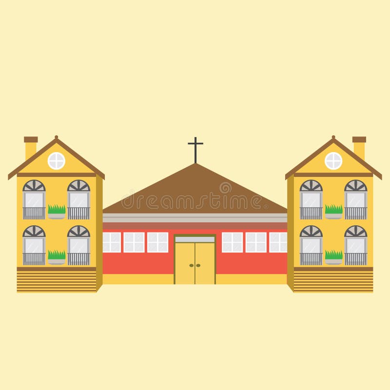 Church. Vector Illustration Decorative Design Stock Vector ...
