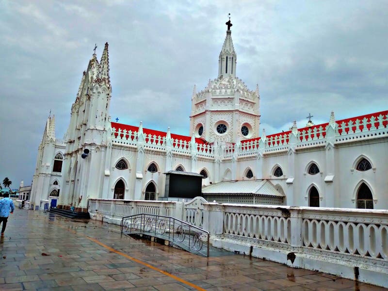 Couples Praying in Front of Our Lady of Health Statue in Velankanni ...