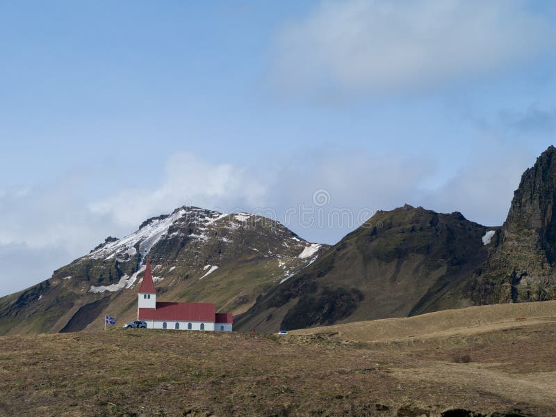 Church in Vik , Iceland stock image. Image of snow, reykjavik - 40150807