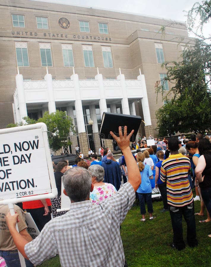 Church vs. State Rally editorial photography. Image of pensacola - 10963327
