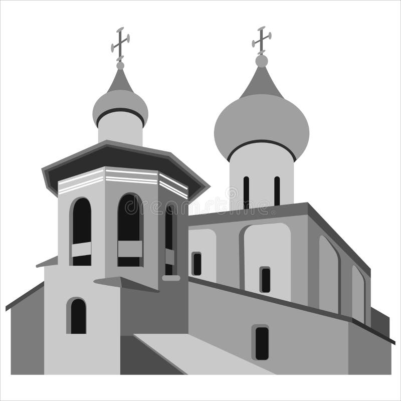 Church stock vector. Illustration of line, design, cityscape - 91617099