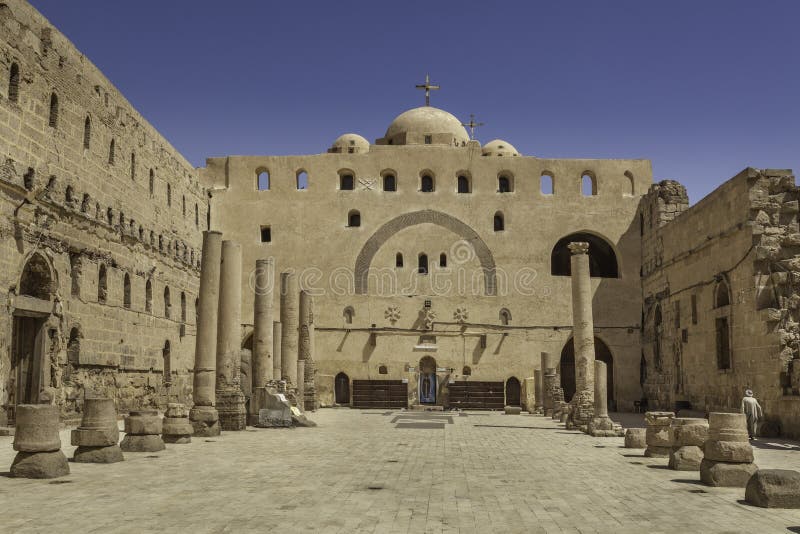 Church in White Monastery in Sohag, Egypt Stock Image - Image of high ...