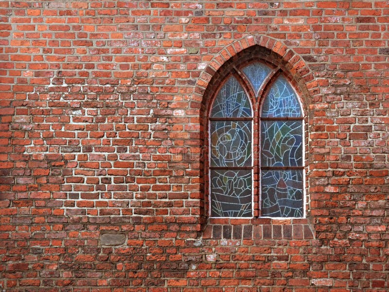 Small Round Stained Glass Window Stock Photo - Image of glass, church ...