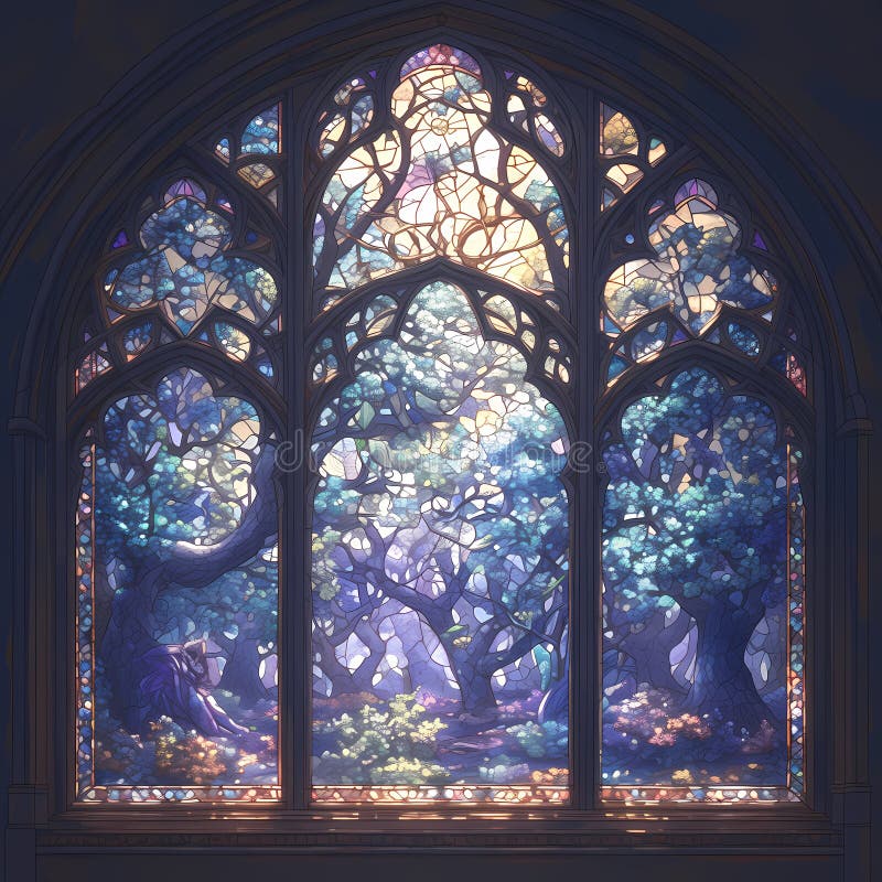 Church Window Art: Timeless Elegance with Stained Glass Stock ...