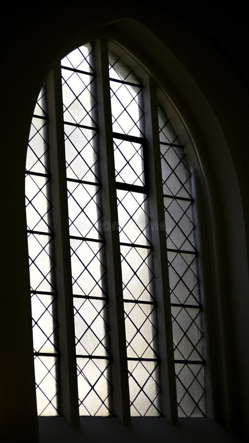 Church window from inside. stock image. Image of blue - 53158969