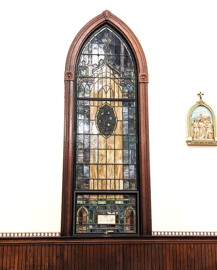 Church window stock image. Image of lighting, door, trim - 262271829