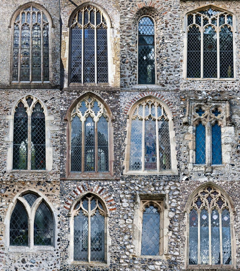 Church windows stock image. Image of castle, arch, coloured - 21982949