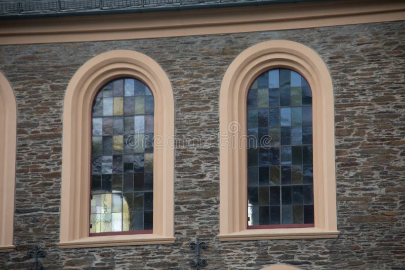 Church windows stock image. Image of window, benches - 276896569