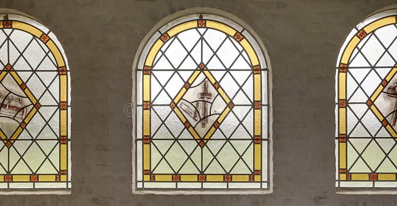 Church windows stock photo. Image of interior, paris - 69535470