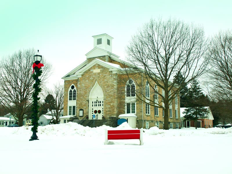 Church in winter stock photo. Image of scenic, cold, church - 28519402