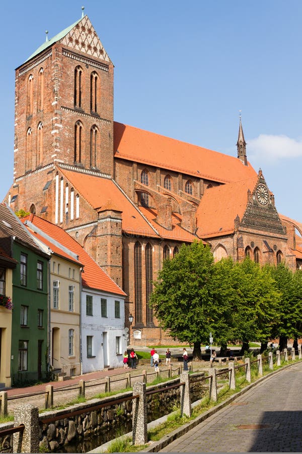 St. Georgen Church In Wismar Stock Photo - Image of facade, building ...