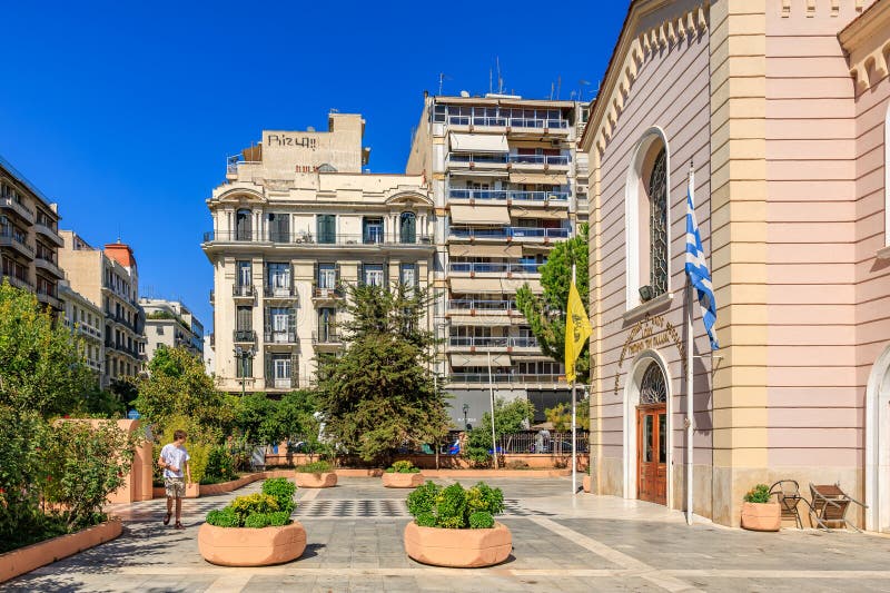 Church Yard, Background. August 8, 2024 Thessaloniki Greece Editorial ...