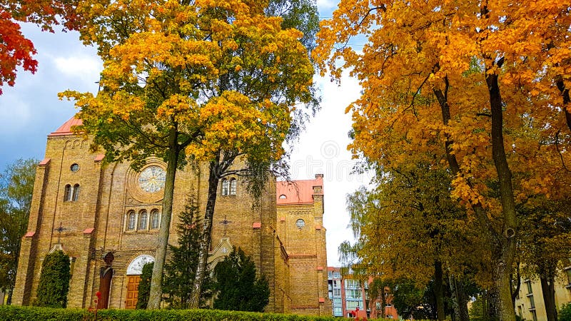 Church in Zverynas, Vilnius Stock Photo - Image of season, religion ...