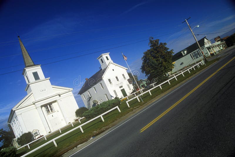 Churches in Addison, VT Along Scenic Route 22A Editorial Image - Image ...
