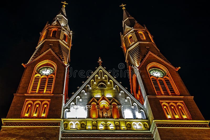 Churches night 3 stock image. Image of christian, religion - 30149717