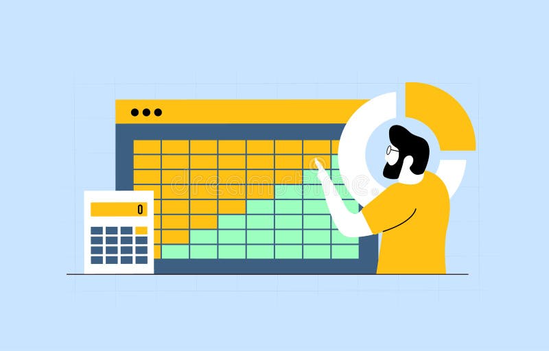 Churn Analysis Dashboard Vector Illustration - Customer Churn Analysis ...