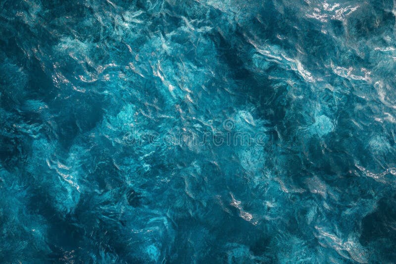 Aerial View of Turbulent Ocean Waves. AI Image Stock Photo - Image of ...