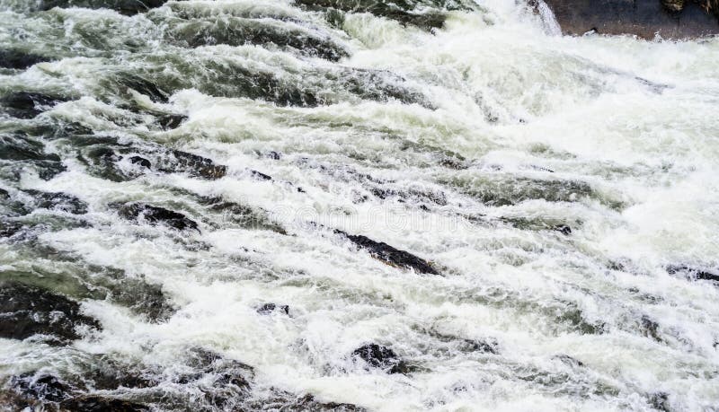 Churning Shallow River Water among Rocks Stock Image - Image of river ...