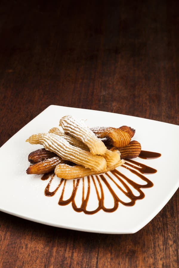 Churros with chocolate stock image. Image of spain, spanish - 50499269