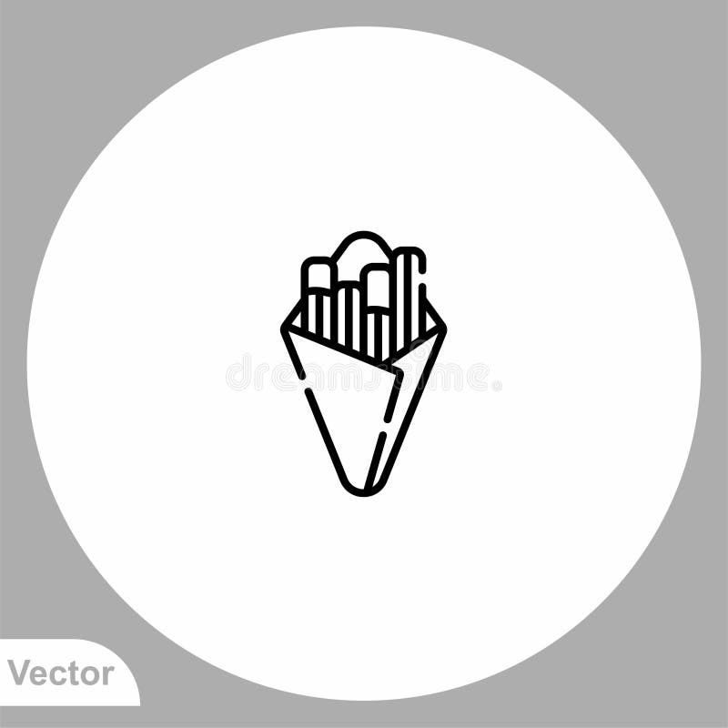 Churros Icon Vector from Mexico Concept. Thin Line Illustration of ...
