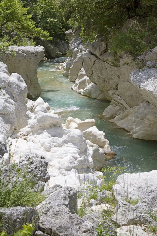 Chute stock image. Image of fresh, bank, cloud, trees, flowing - 962553