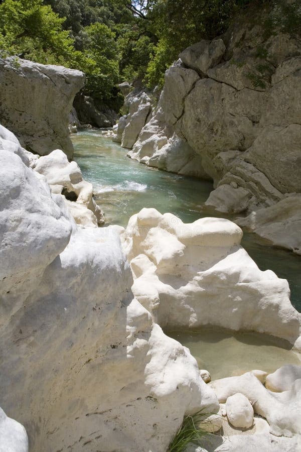 Chute stock image. Image of fresh, bank, cloud, trees, flowing - 962553