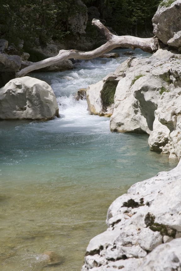 Chute stock image. Image of fresh, bank, cloud, trees, flowing - 962553