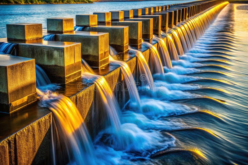 Chute Dentate Spillway Baffle Block Engineering Precision for Water ...