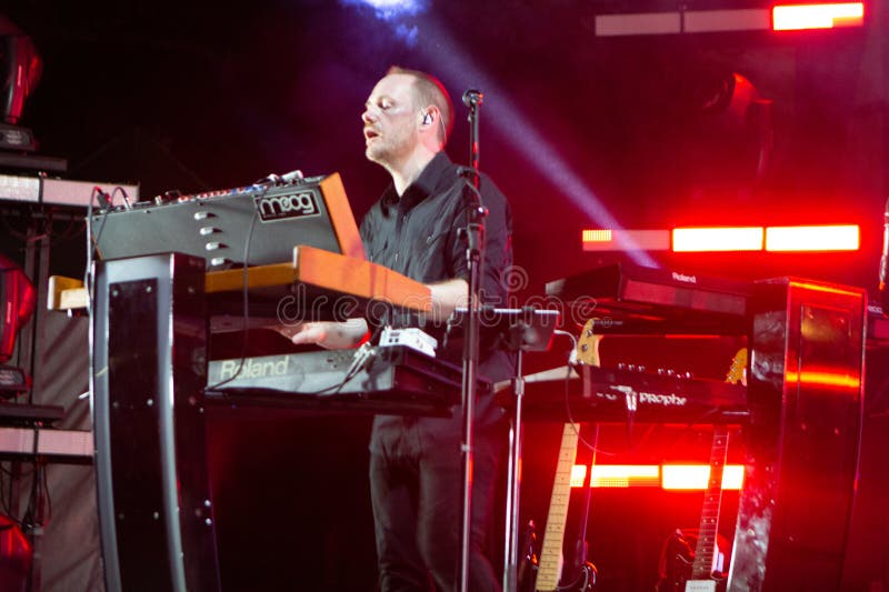 Chvrches in Concert from Central Park Summerstage in New York Editorial ...